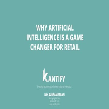 Why Artificial Intelligence is a Game Changer for Retail Data | PDF
