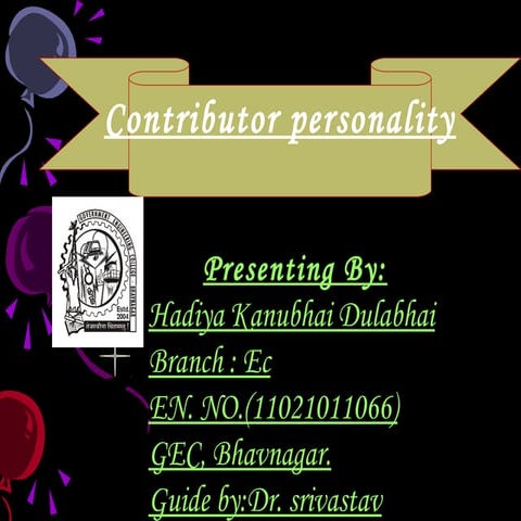 Kanubhai ppt | PPT