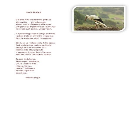 Kao rijeka | DOCX