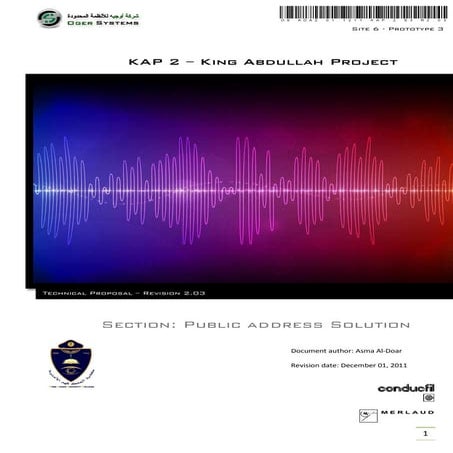 Technical Proposal - Public Address | PDF
