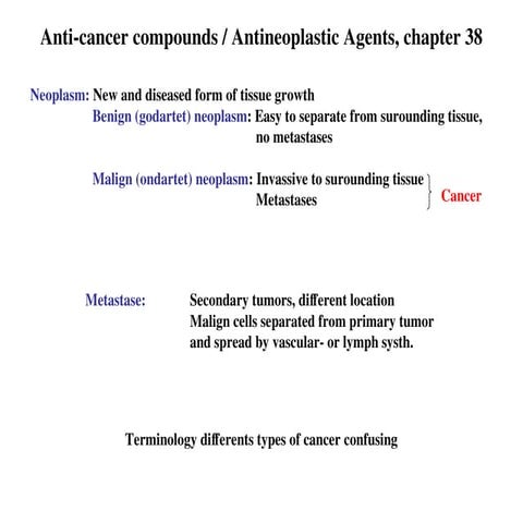 Anti cancer compound or antineoplastic agent | PPT