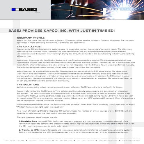Kapco case study with base2 | PDF