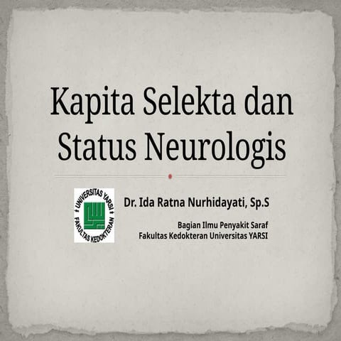 Kapita Selekta dan Status Neurologis.pptx