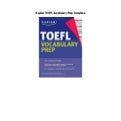 Kaplan TOEFL Vocabulary Prep Complete