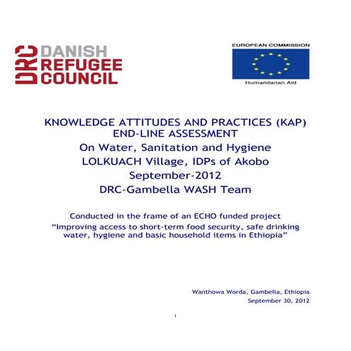 Kap report endline september 2012 | PDF