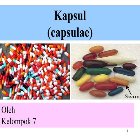 sediaan Kapsul | PPT