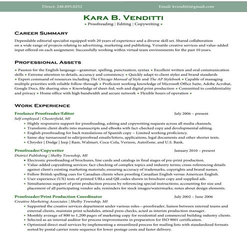 KBV resume_editor-proofreader-copywriter | PDF