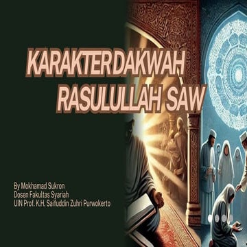 Karakter dakwah Rasulullah SAW yang moderatif | PPT