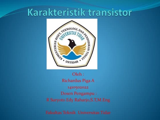 KARAKTERISTIK TRANSISTOR | PPT