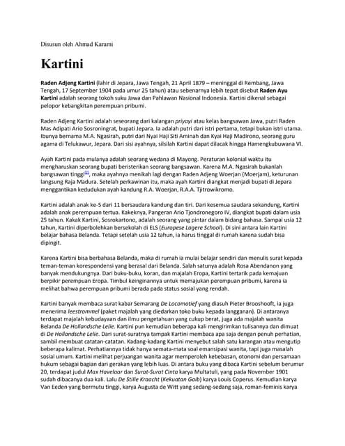 Arli's ra kartini article | PDF
