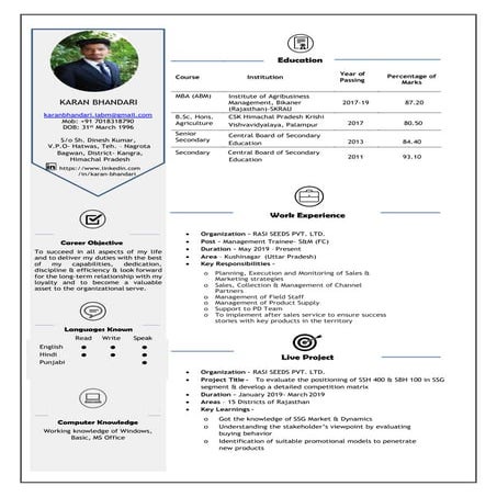 Karan Bhandari CV | PDF