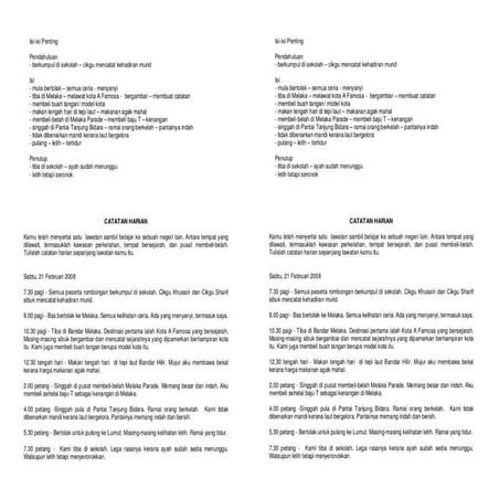 Karangan catatan | DOCX