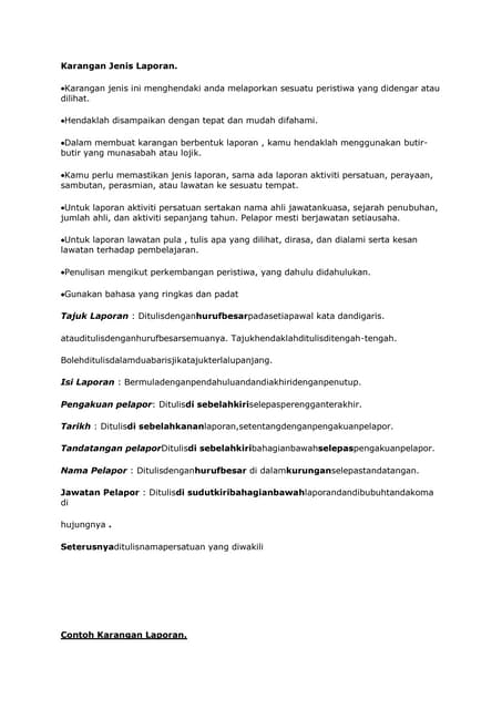 Panduan menulis laporan | PPTX