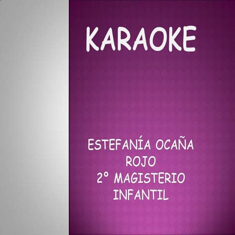 Karaoke in the class | PPTX