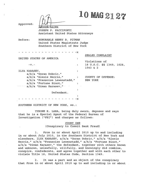 Kireev, alexander complaint | PDF