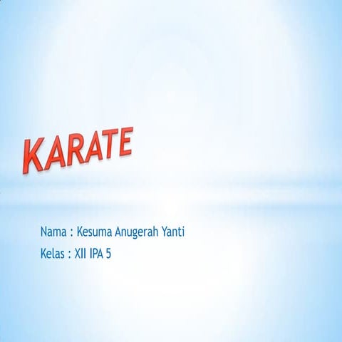 Karate | PPTX