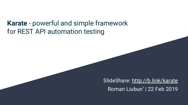 Karate Powerful And Simple Framework For Rest Api Automation Testing 9741