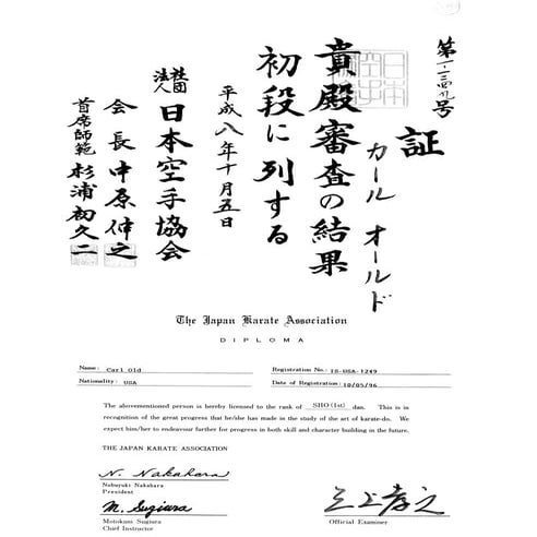 Karate Diploma | PDF