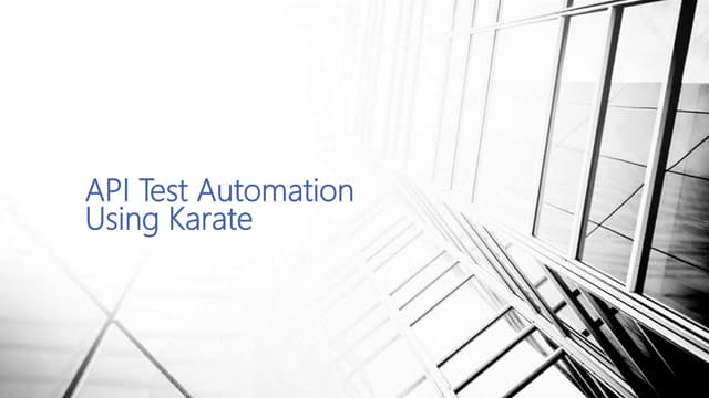 API Test Automation Using Karate (Anil Kumar Moka) | PPTX | Web ... API Test Automation Using Karate (Anil Kumar Moka) | PPTX | Web ...