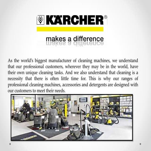Karcher cleaning systems presentation Floor cleaning machines | PPTX