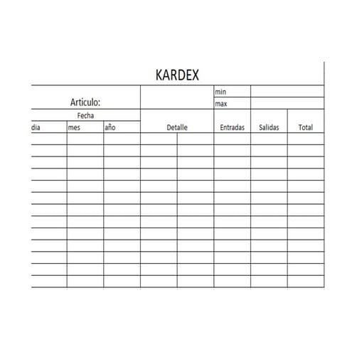 Kardex | DOCX