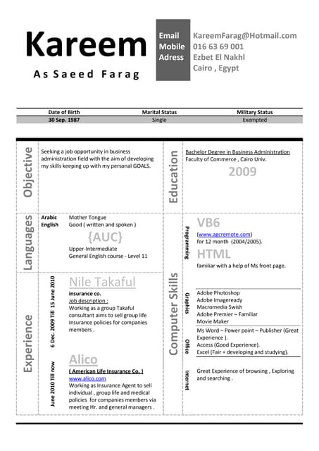 Curriculum Vitae | PDF