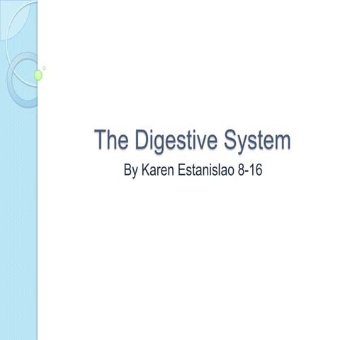Digestive system | PPTX