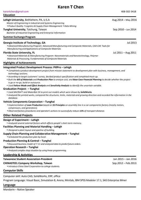 Colin Miller Resume 1 | PDF