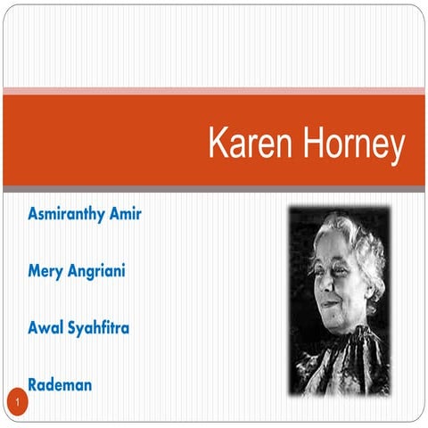 Karen horney | PPT