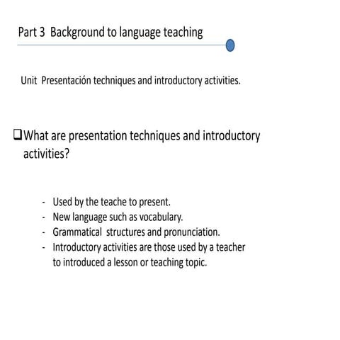 capitulo 3 background to language teaching Por Karen Criollo | PPTX