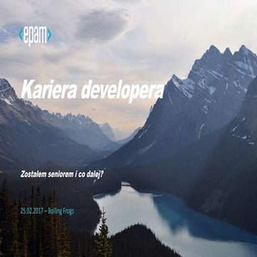 Kariera developera | PPT