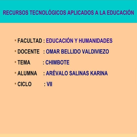 Triptico de chimbote | DOCX