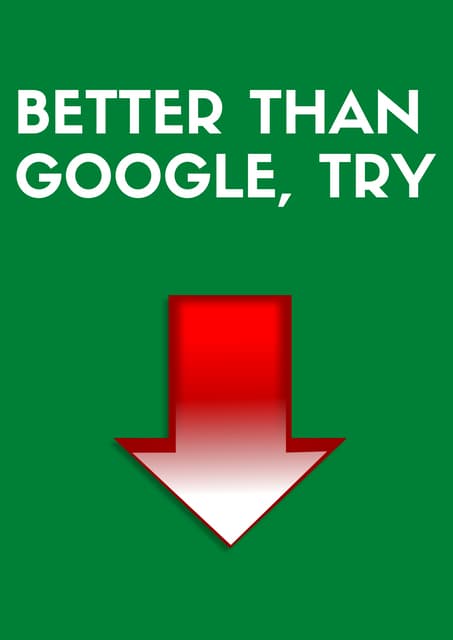 Better than google | PDF