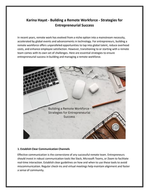 Navigating Remote and Hybrid Work Models in 2024.pptx | Remote Working | Careers