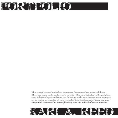 Kari Reed Portfolio | PDF