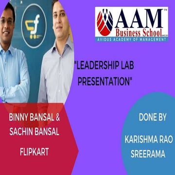 BINNY BANSAL AND SACHIN BANSAL | PPTX