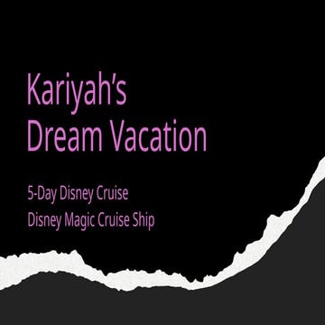 Kariyah’s Dream Vacation School Project.pptx