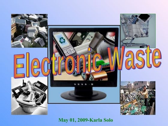 E waste management ppt | PPTX