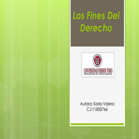 Fines del derecho | PPTX