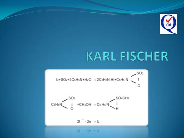 karl fischer titration slide | PPTX