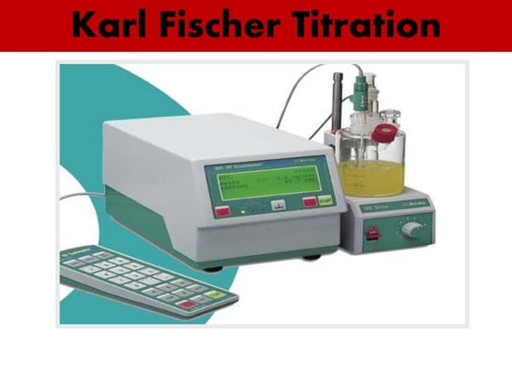 Moisture content determination by karl fischer titration | PPT