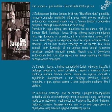 Karl Jaspers - Ljudi Sudbine | PDF