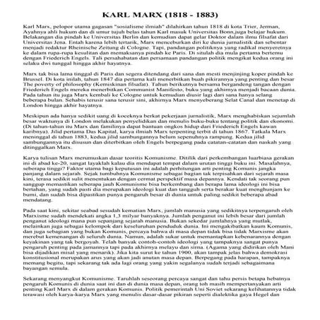 Analisis teori karl max dan max weber(2) | DOCX