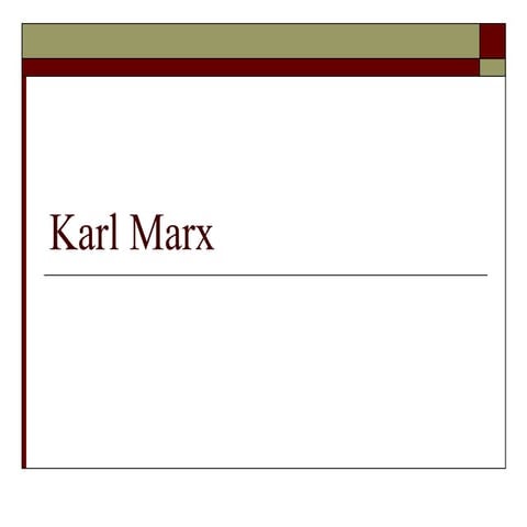 Karl Marx | PPT