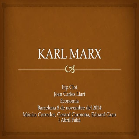 Karl marx | PPT