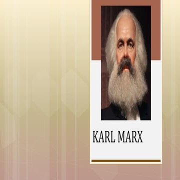 Karl marx ppt | PPT