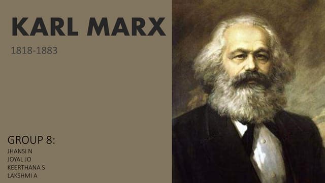 Presentation, karl marx | PPTX