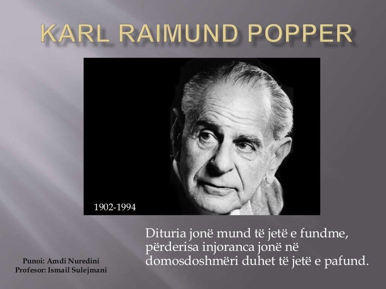 Karl Raimund Popper