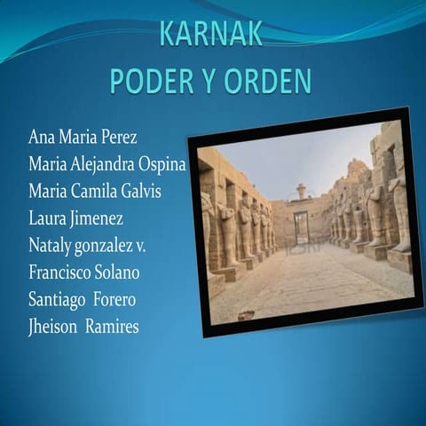Maqueta sobre karnak | PPTX