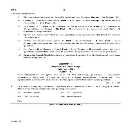 Karnataka sslc science sample paper 2 | PDF | Physics | Science